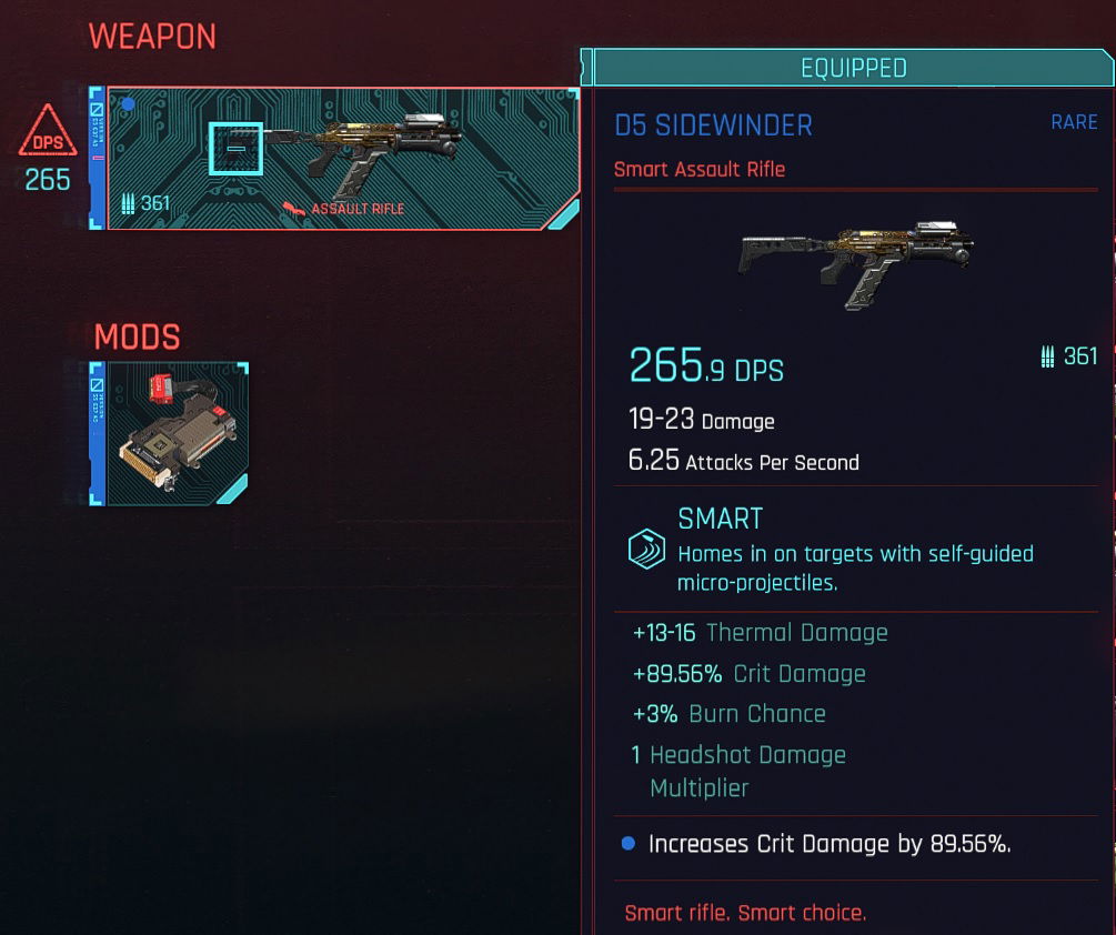 Smart Assault Gunner build | Cyberpunk 2077