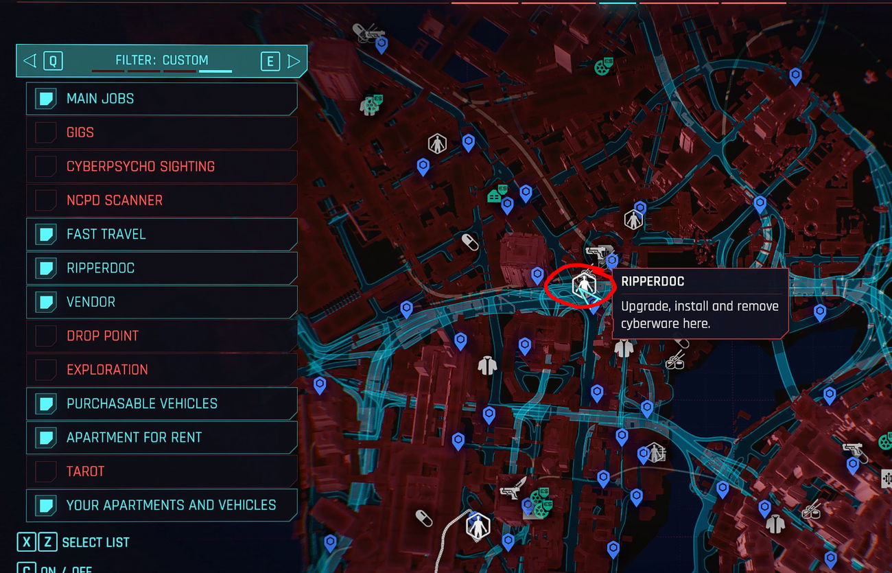 All Ripperdoc locations and cyberware | Cyberpunk 2077