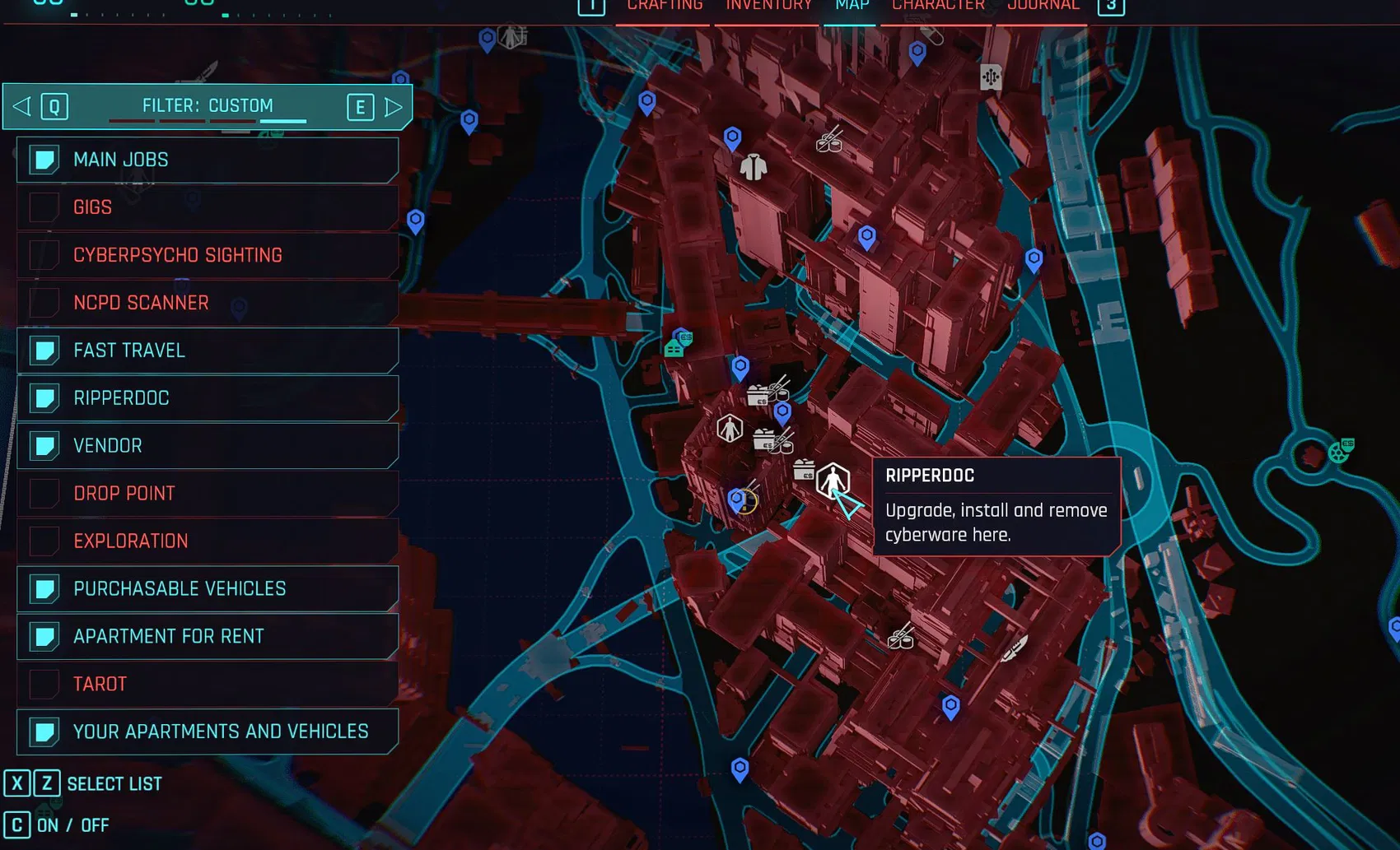 All Ripperdoc locations and cyberware | Cyberpunk 2077