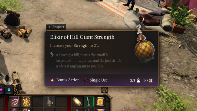 How to obtain or farm Elixir of Hill Giant Strength | Baldur's Gate 3 (BG3)