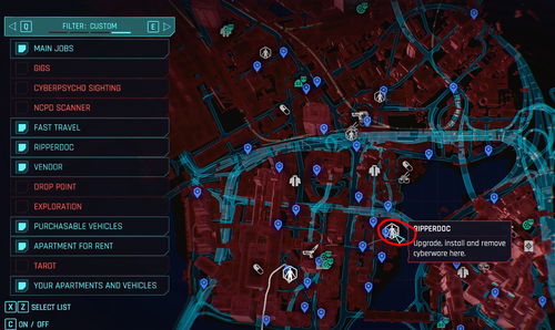 All Ripperdoc locations and cyberware | Cyberpunk 2077