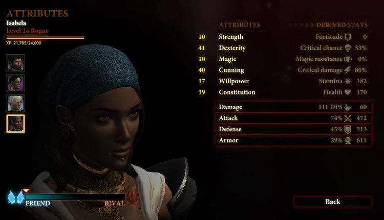 Isabela Best build | Dragon Age 2 (DA2)