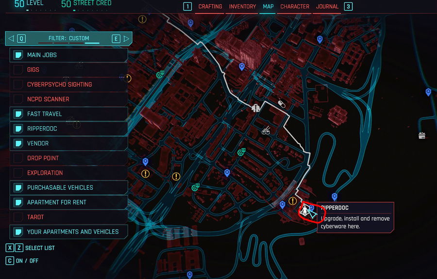 All Ripperdoc locations and cyberware | Cyberpunk 2077