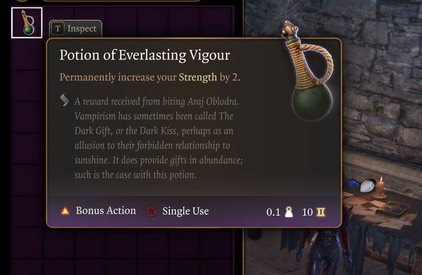 Potion of Everlasting Vigour - +2 Permanent Strength | Baldur's Gate 3 (BG3)