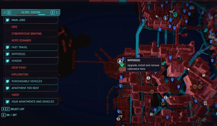 All Ripperdoc locations and cyberware | Cyberpunk 2077