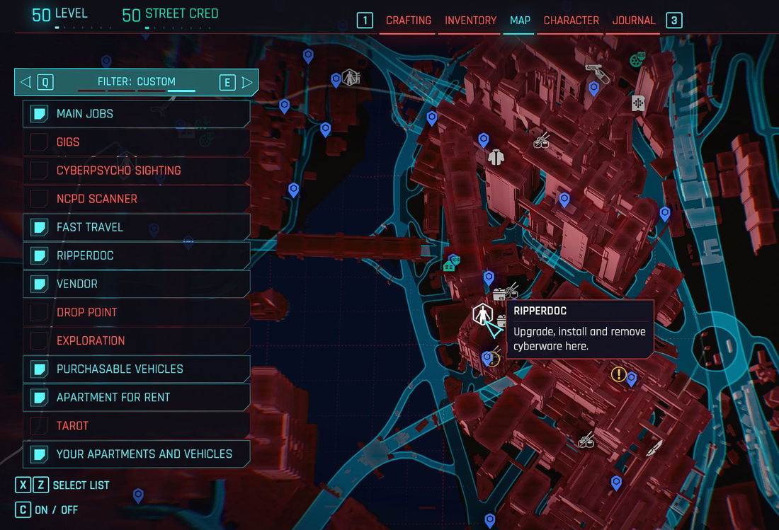 All Ripperdoc locations and cyberware | Cyberpunk 2077